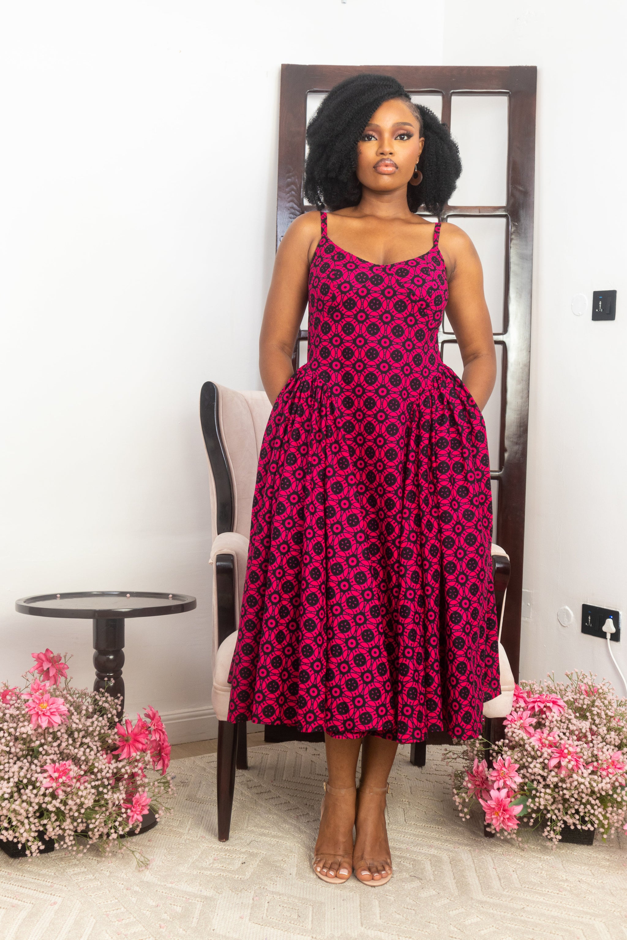 Ankara Keyah Midi Dress | Naborhi
